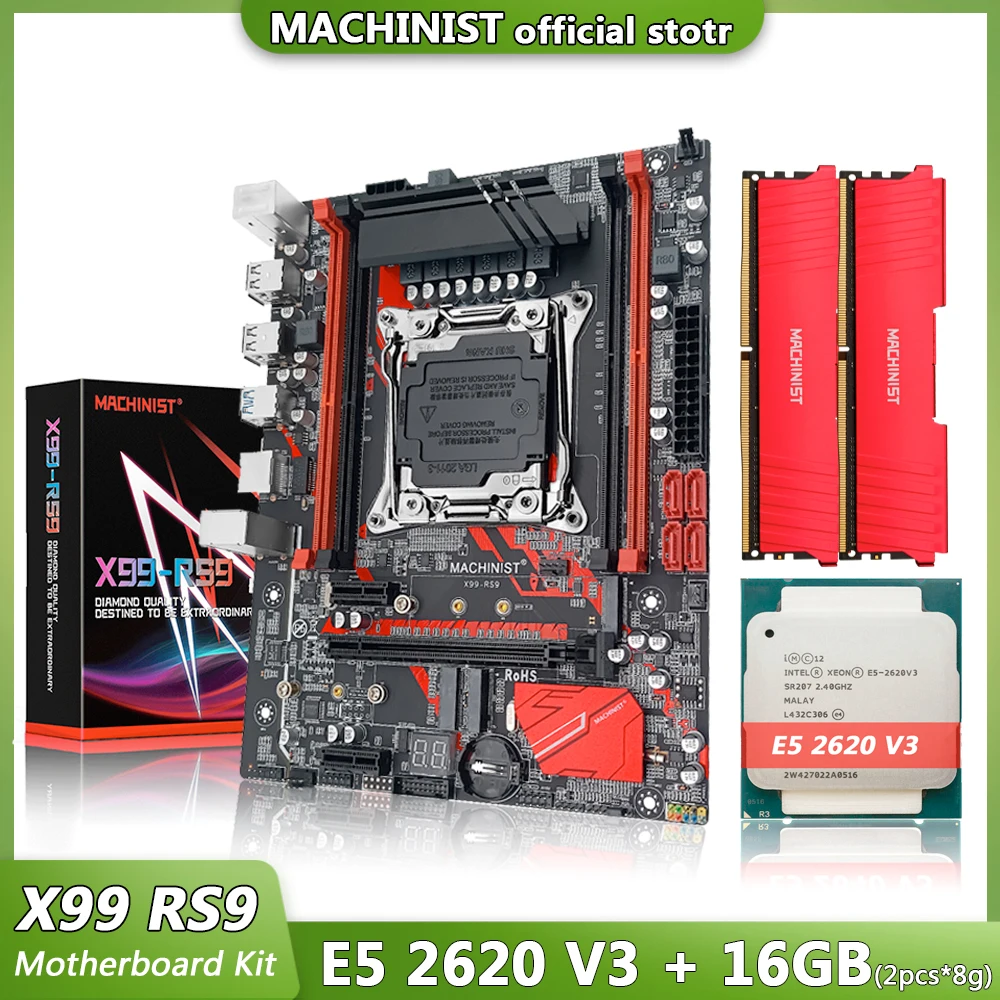 Machinista x99 placa mãe combinação kit conjunto com intel xeon e5 2620 ... Machinista x99 placa mãe combinação kit conjunto com intel xeon e5 2620 ...