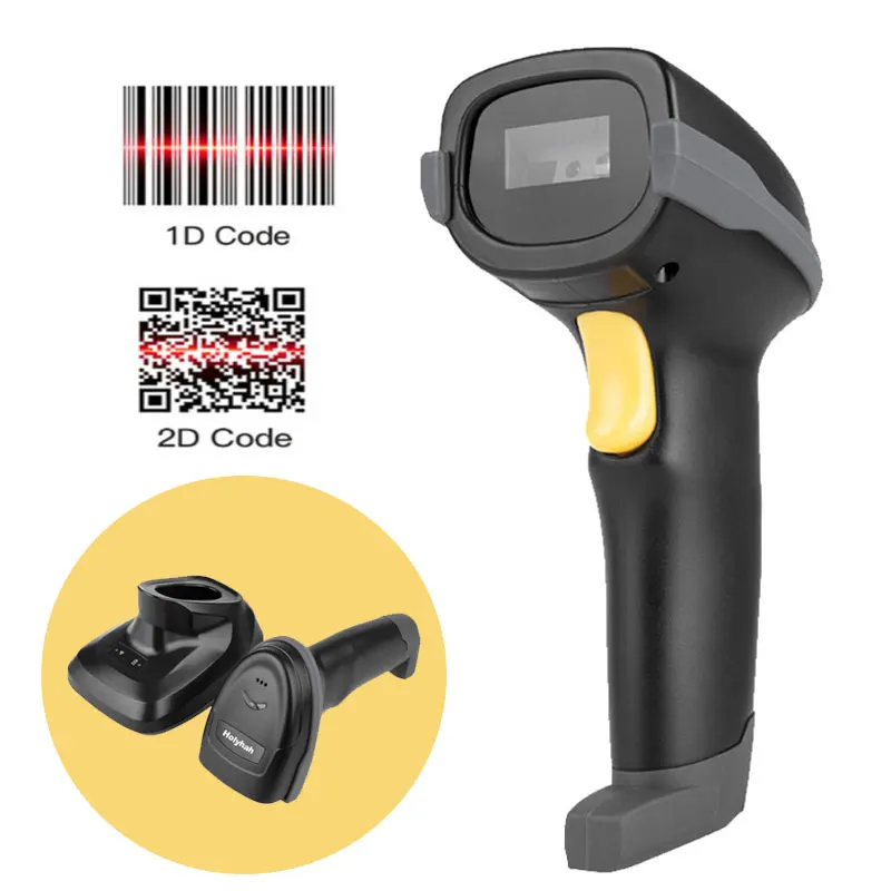 Bluetooth Barcode Scanner qr Code Wireless 2d barcode Reader Handheld ...