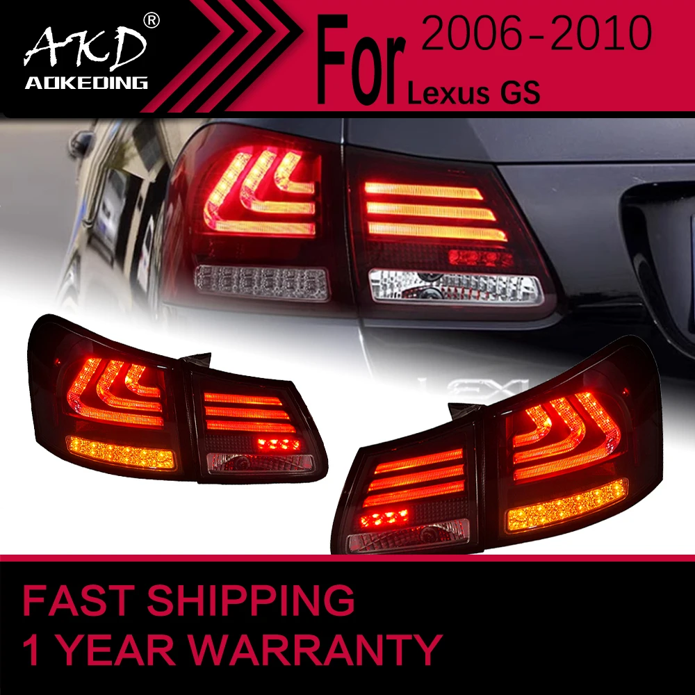 Car Lights for Lexus GS GS300 GS350 LED Tail Light 2006-2010 Rear Stop ...