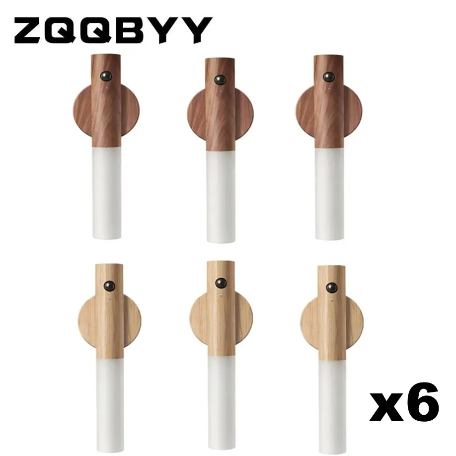 USB-LED-Night-Light-Wood-Wireless-Wall-Lamp-Kitchen-Cabinet-Light ...