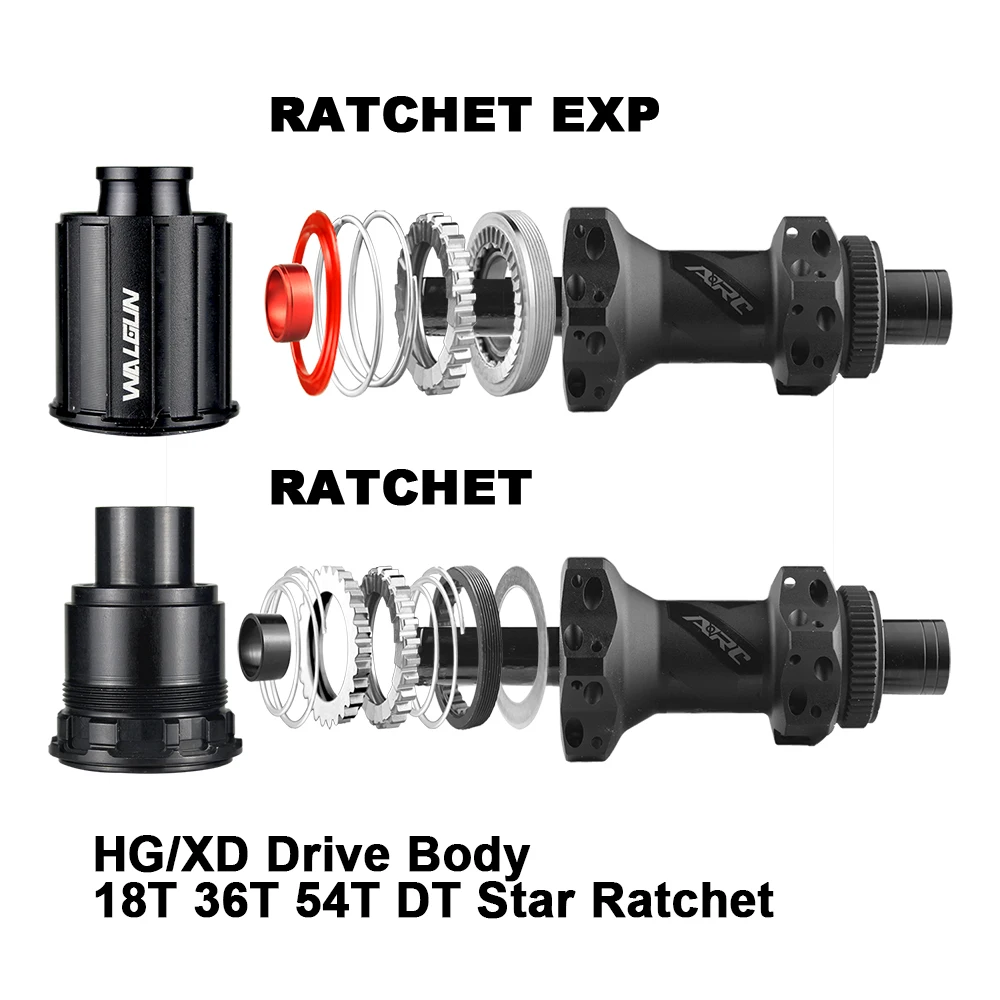 WALGUN-FreeHub-de-bicicleta-Star-Ratchet-EXP-18T-36T-para-Hub-Livre-HG ...