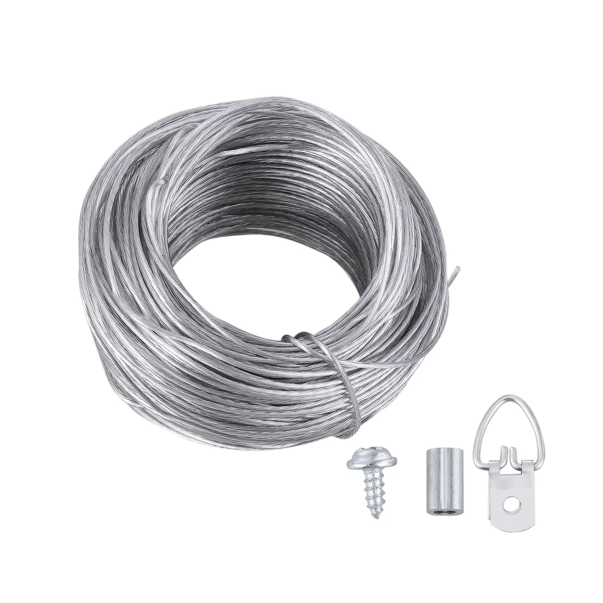305M-Rubberized-Wire-Rope-and-20sets-Photo-Frame-Hanging-Painting-Wire ...