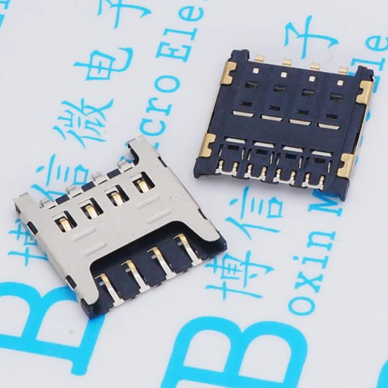 10Pcs-8P-8-pin-Micro-SIM-card-slot-socket-adapter-connector-Micro-SIM ...