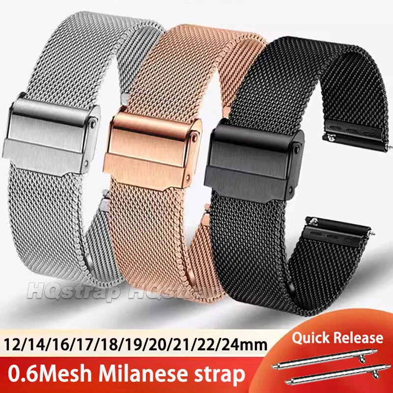Universal-Milanese-Watch-Band-18mm-20mm-22mm-12mm-14mm-16mm-17mm-19mm ...