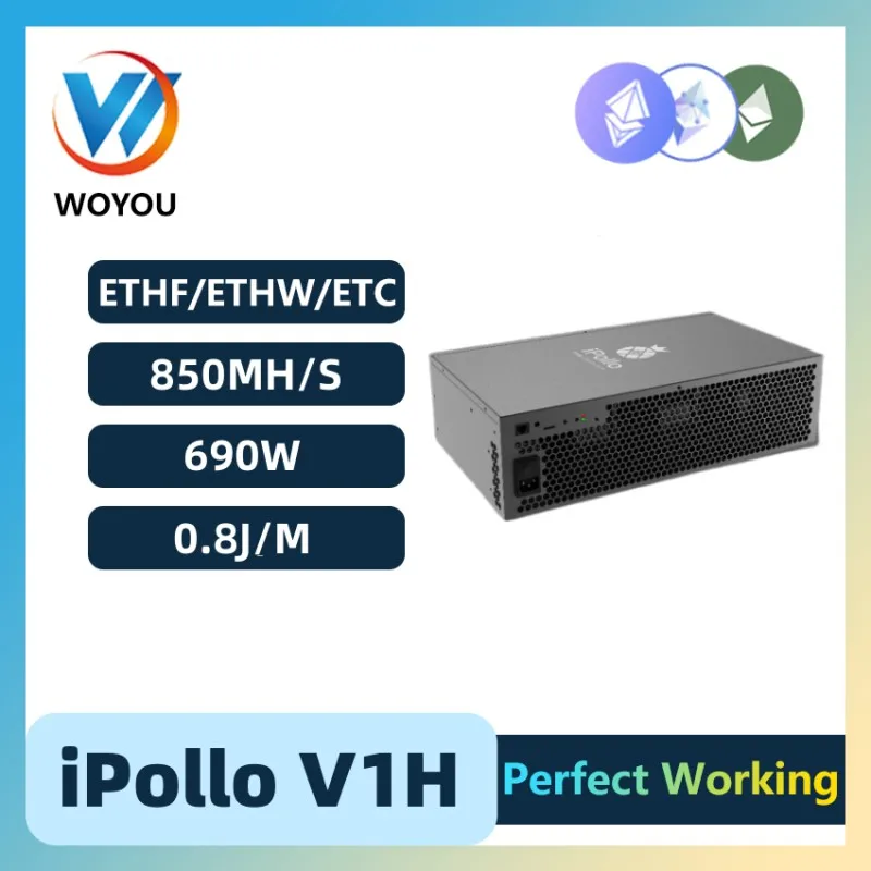 New iPollo V1H Hydro 850MH/s Classic with PSU Ethash ETH Mining Machine ...