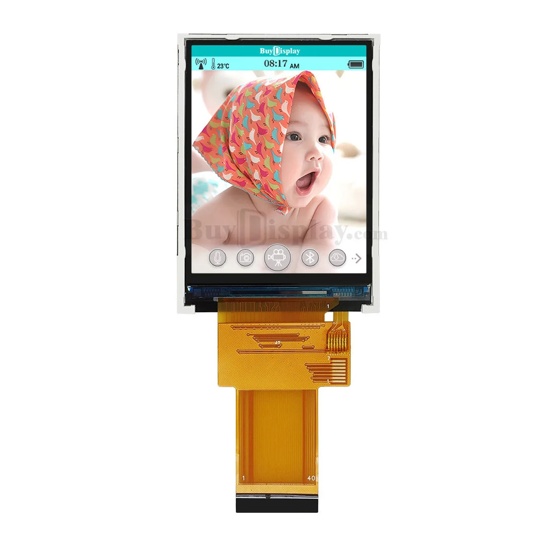 Bar Type 2.8 inch 480x640 IPS TFT LCD Display SPI+RGB Interface with ...