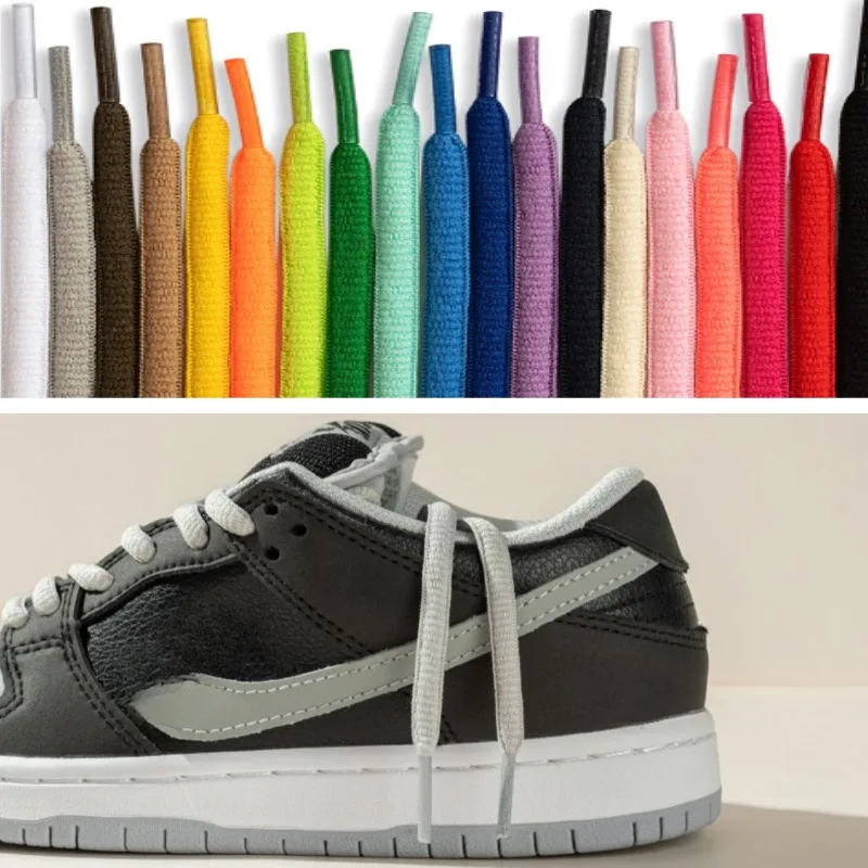 Multi Color Thick Oval Shoe Laces Half Round Athletic Sneakers Laces ...