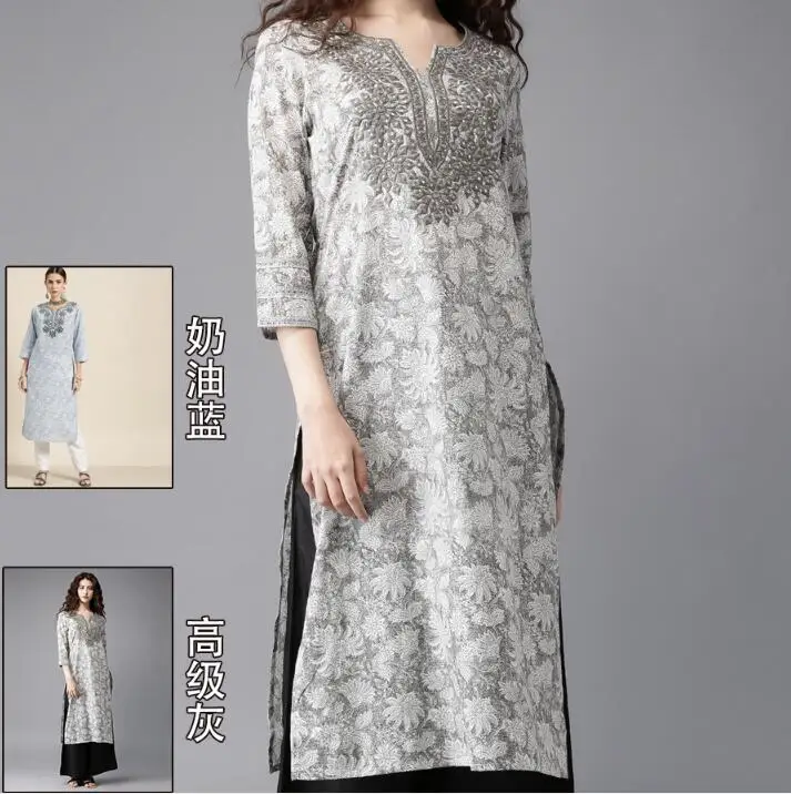 Traditional-Indian-Shirt-Women-Long-Kurta-Spring-Tops-Embroidery-Grey.jpg