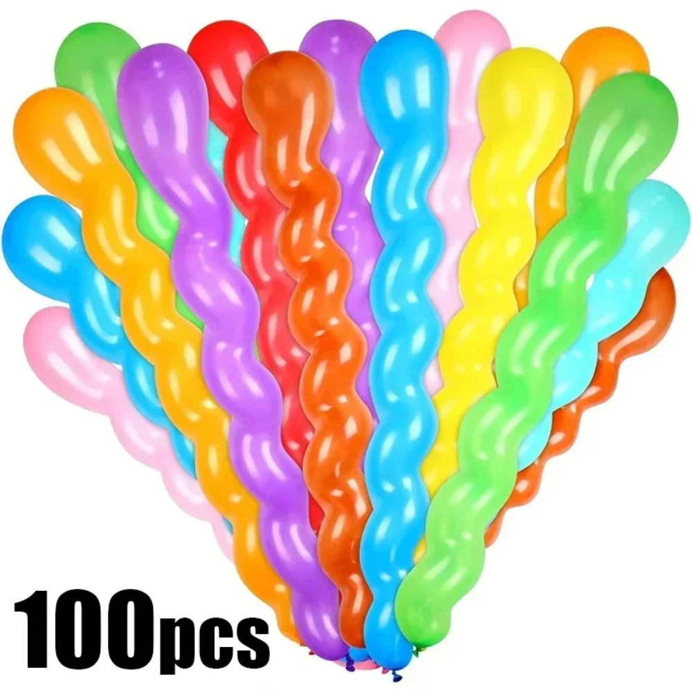 Latex-Spiral-Long-Balloons-Screw-Twisted-Magic-Air-Ballooon-Birthday ...