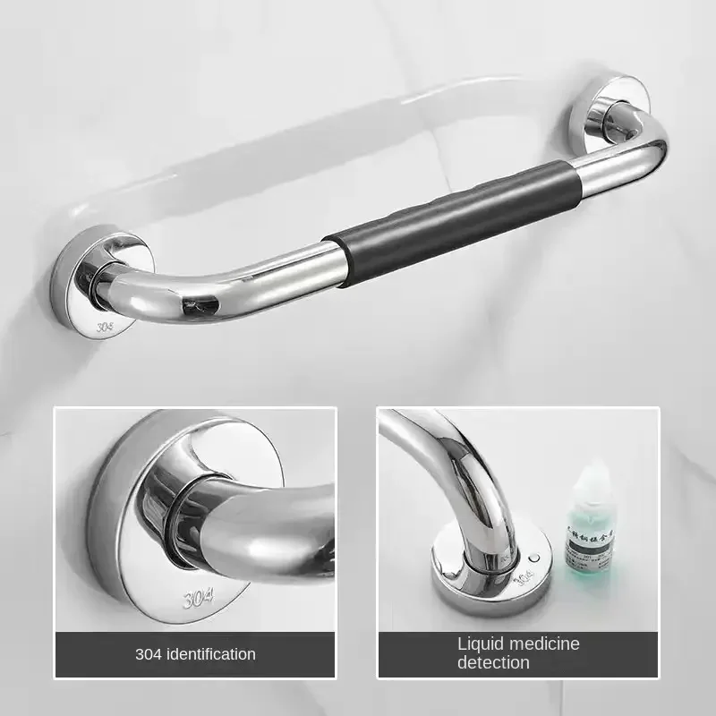 304-Stainless-Steel-Silicone-Handrail-Grab-Bars-for-Shower-and-Bathroom ...