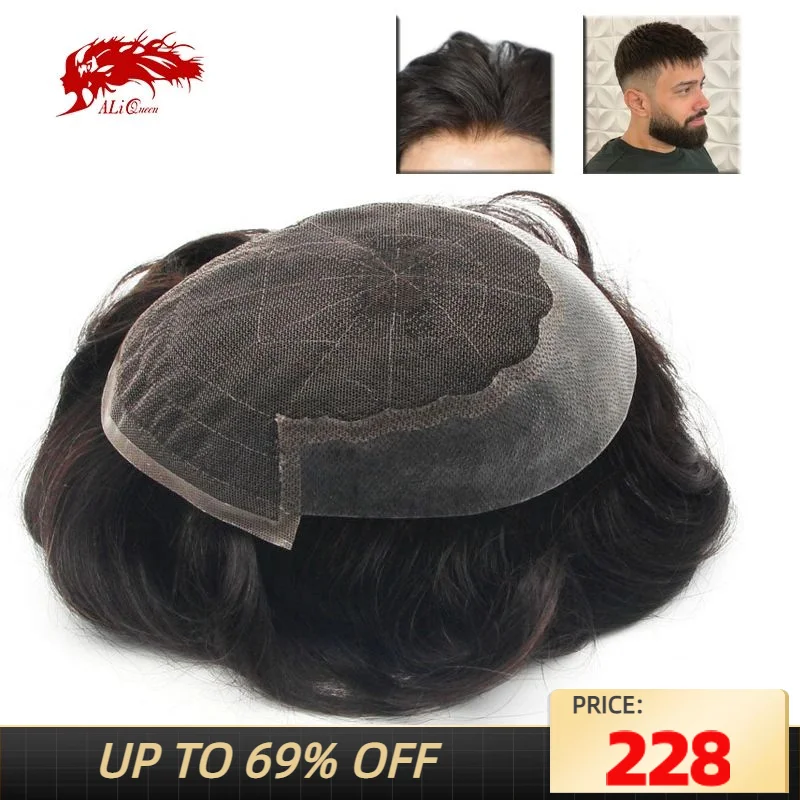 Ali-Queen-Straight-Wig-Male-Toupee-Hair-Men-Lace-PU-Base-Wig-For-Men-s ...