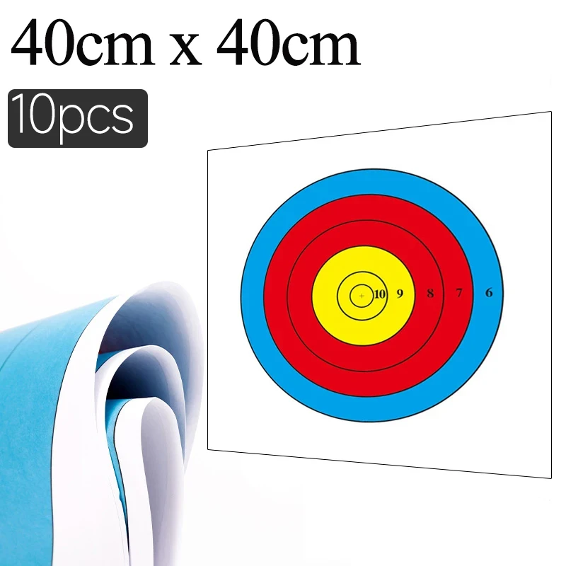 10pcs-40x40cm-Archery-Targets-Paper-Face-Durable-Practice-Training-For ...