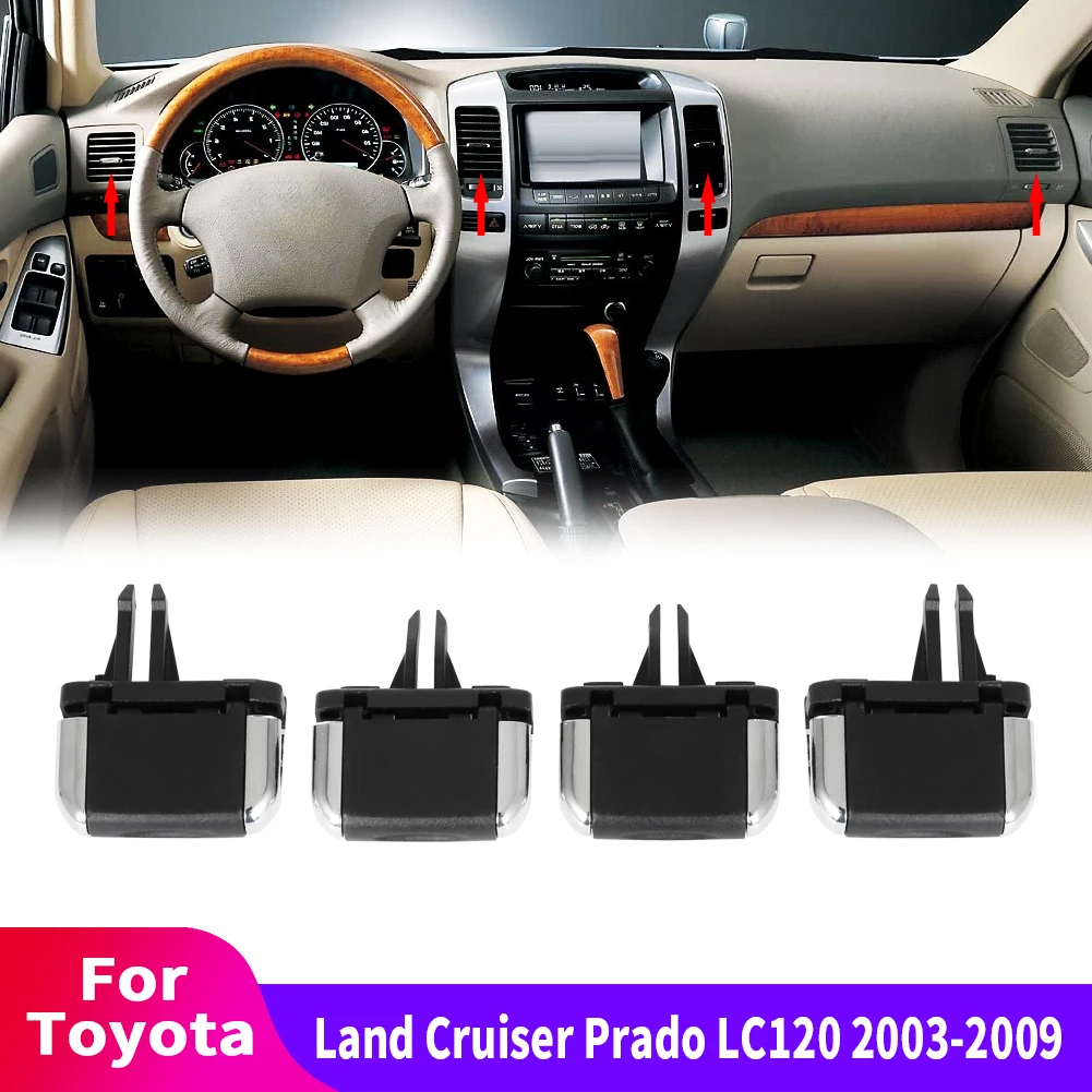 4PCS-For-Toyota-Land-Cruiser-Prado-LC120-2003-2009-Front-Air ...