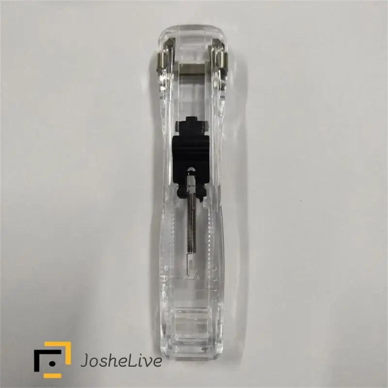 Push-Clip-Stapler-Transparent-Pusher-Supplement-Clamping-Fast-Clam-Clip ...