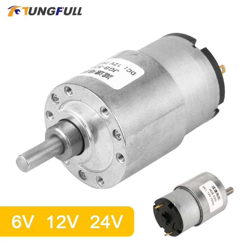 DC-Gear-Motor-High-Torque-37mm-6V-12V-24V-All-Metal-Gear-Box-7RPM ...