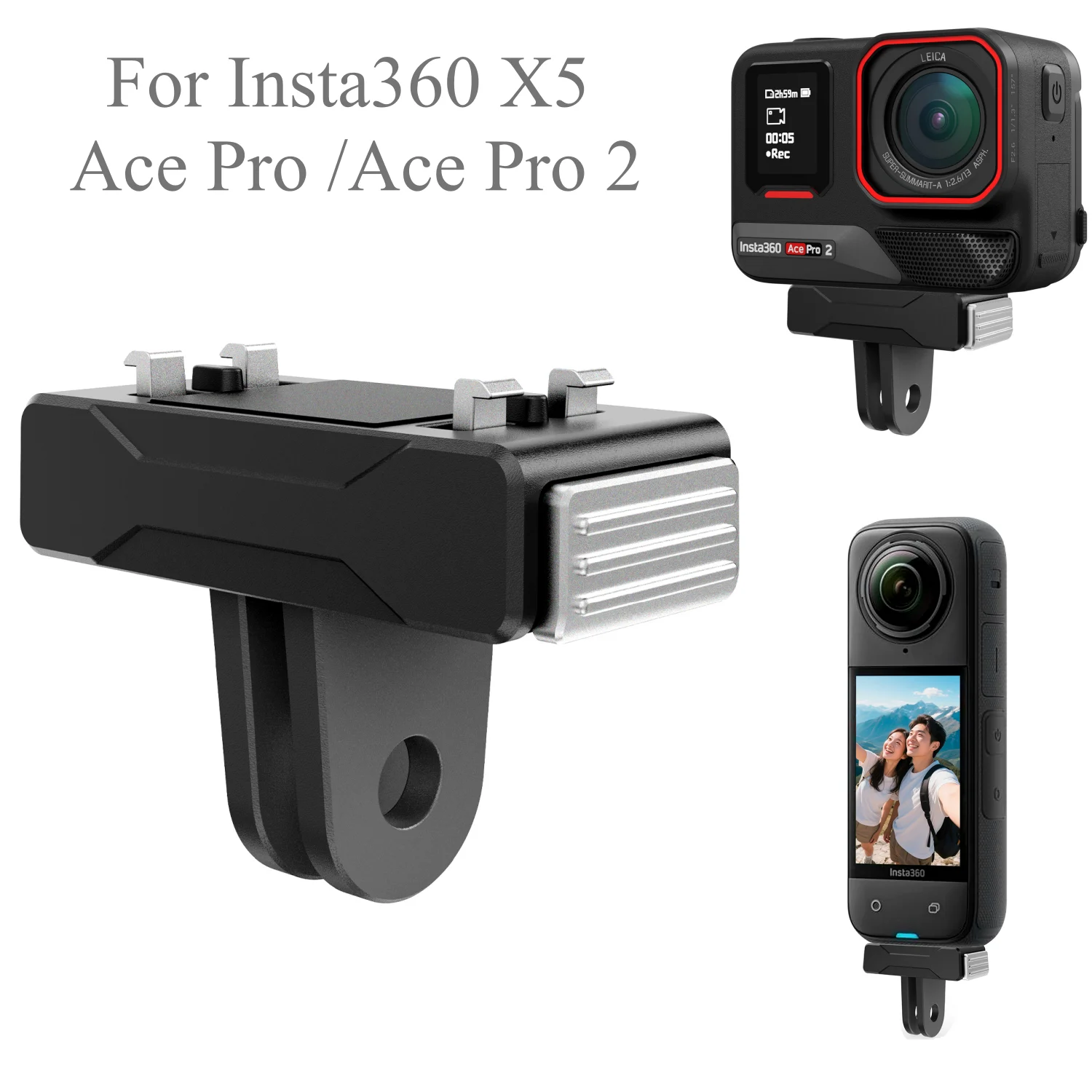Magnetic Adapter Mount Base For Insta360 X5ace Pro 2 Camera 8599