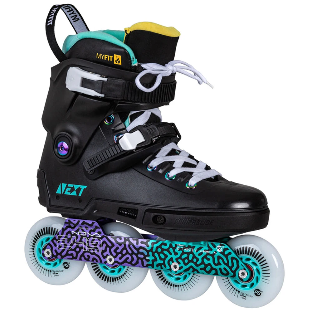 2024-100-Original-Powerslide-NEXT-Multicolor-80-Trinity-Frame-Patines ...