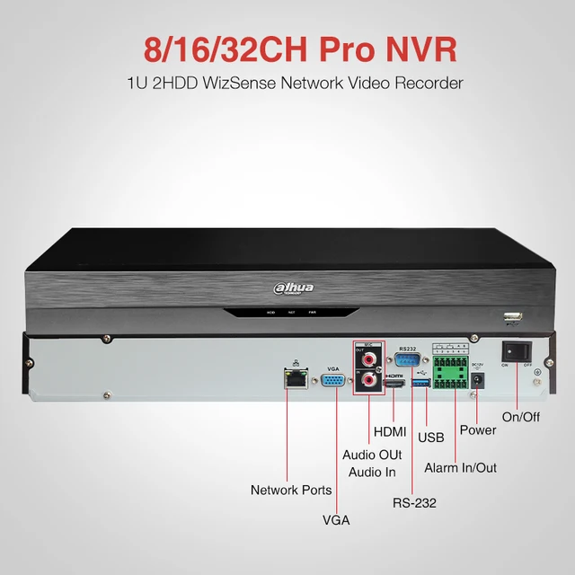 Dahua POE NVR NVR5208-8P-EI NVR5216-16P-EI Replace, 51% OFF