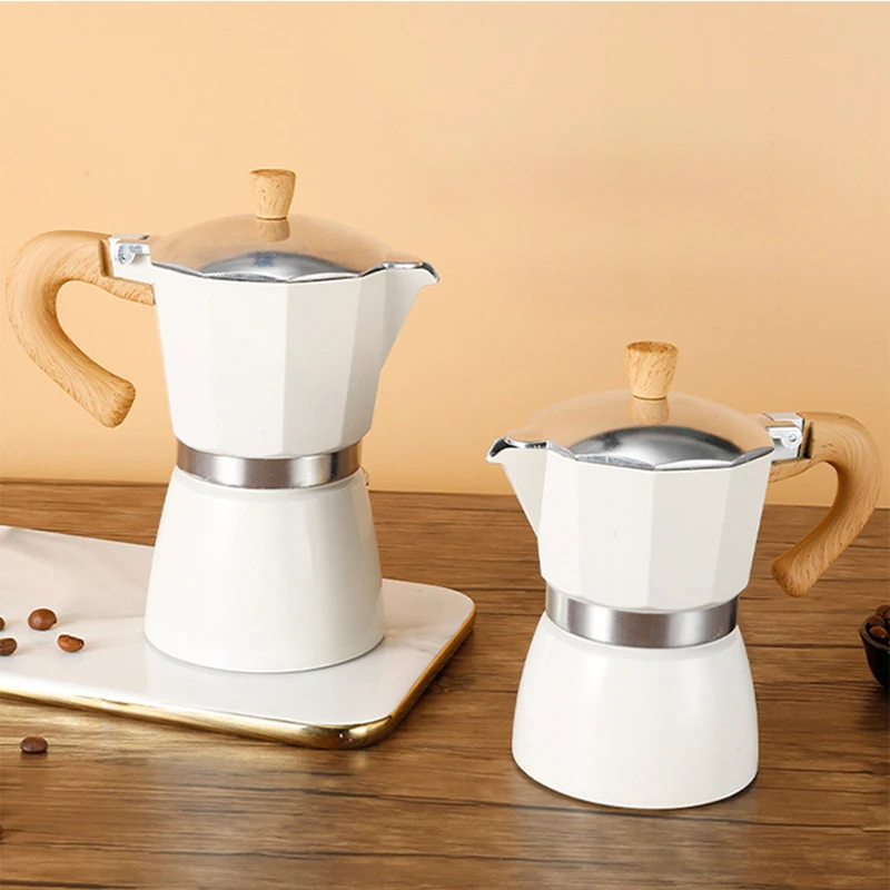 150ml-300ml-Vintage-Wooden-Handle-Espresso-Maker-Moka-Pot-Classic ...