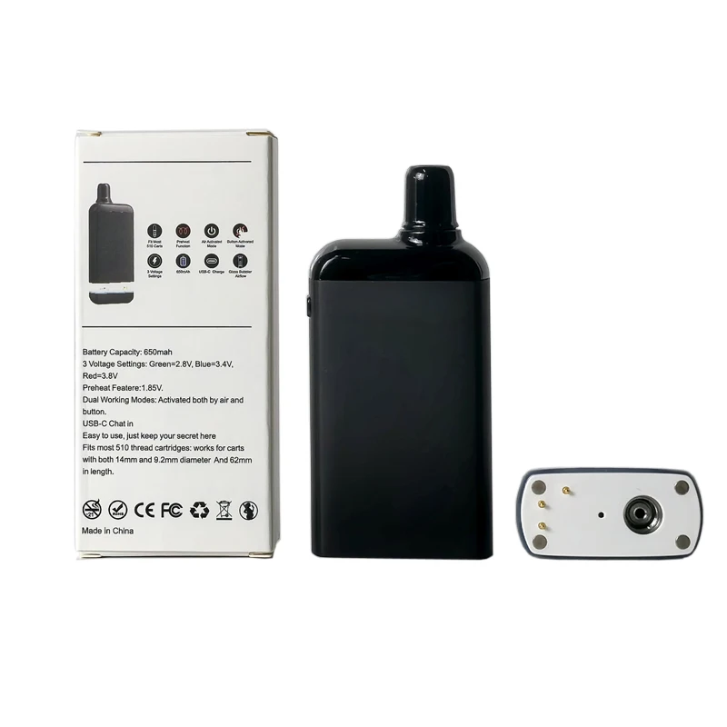 Auto-Draw-Variable-Vape-Mod-Battery-Build-In-650mah-Battery-3-Voltage ...