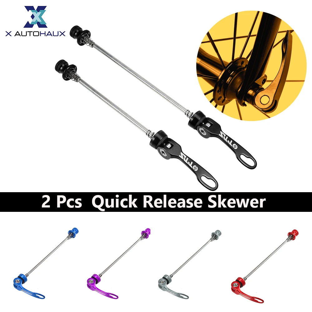 X-autohaux-2Pcs-Bike-Bicycle-Quick-Release-Axles-Skewers-Lever-Front ...