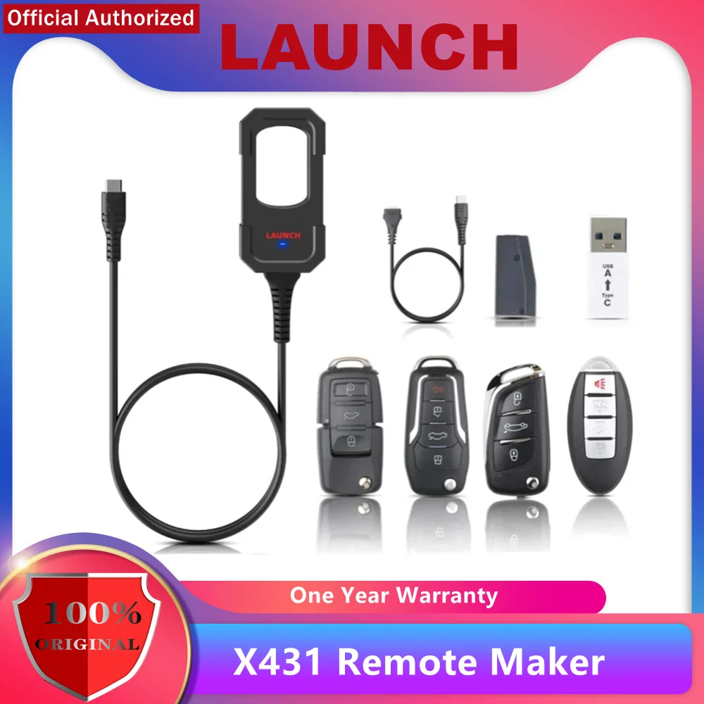 Launch X431 Key Programmer Remote Maker with 4PCS Universal Remote Key ...