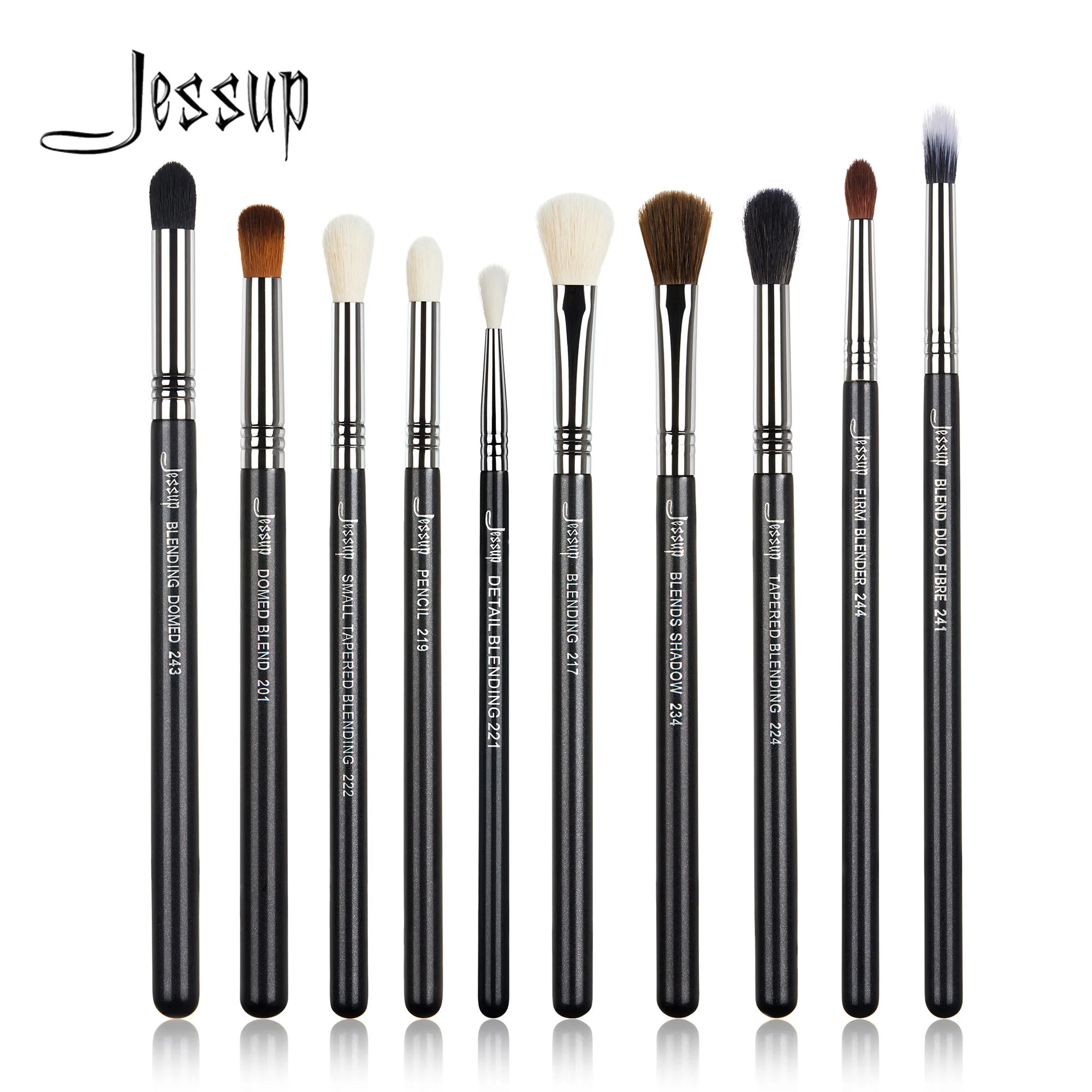 Jessup 아이 블렌딩 브러쉬 메이크업 주름 섀도우 브러쉬 아이 디테일 프리미엄 테이퍼 푹신한 돔 블렌드 펜슬 합성