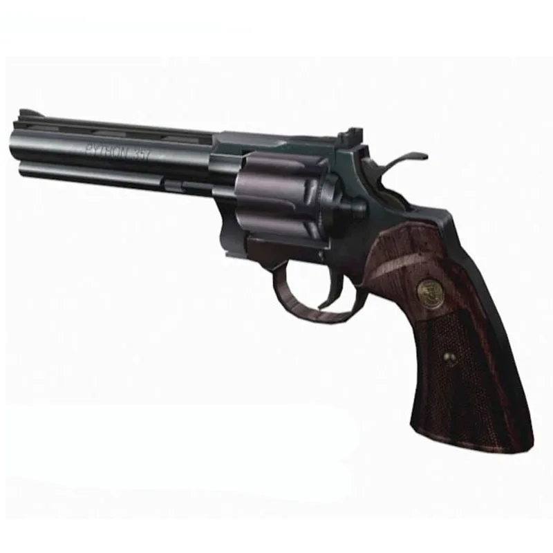 1:1 Revolver Python Pistole 3D Papier Modell DIY Handgemachte ...