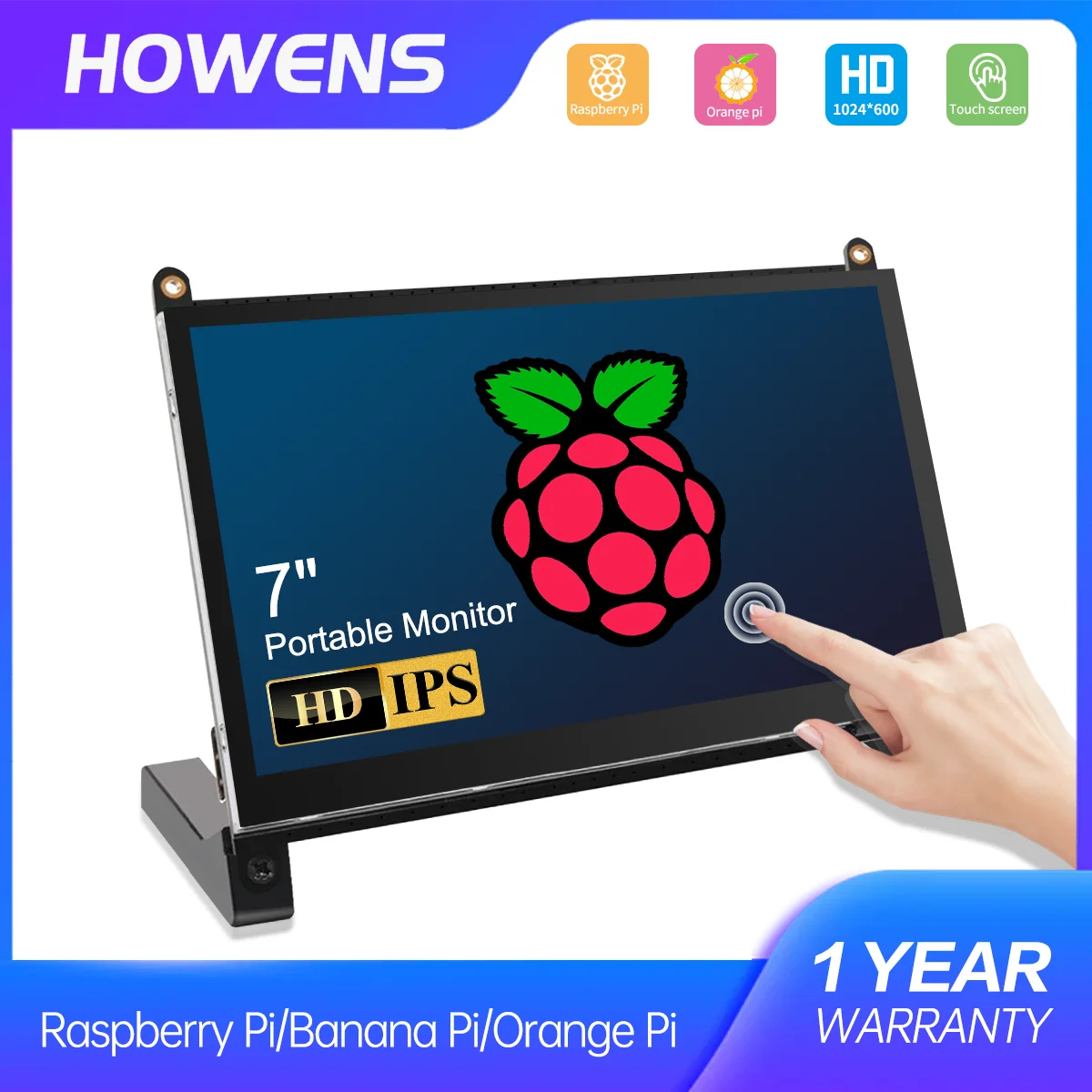 7-inch-Raspberry-Pi-4-3-Monitor-Touch-Screen-DIY-PC-Computer-Display ...
