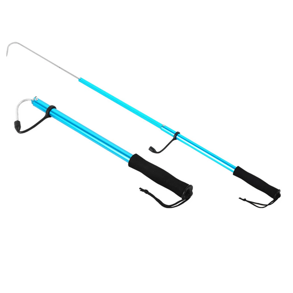 90-116-120cm-Retractable-Stainless-Steel-Telescopic-Fish-Gaff-Fishing ...