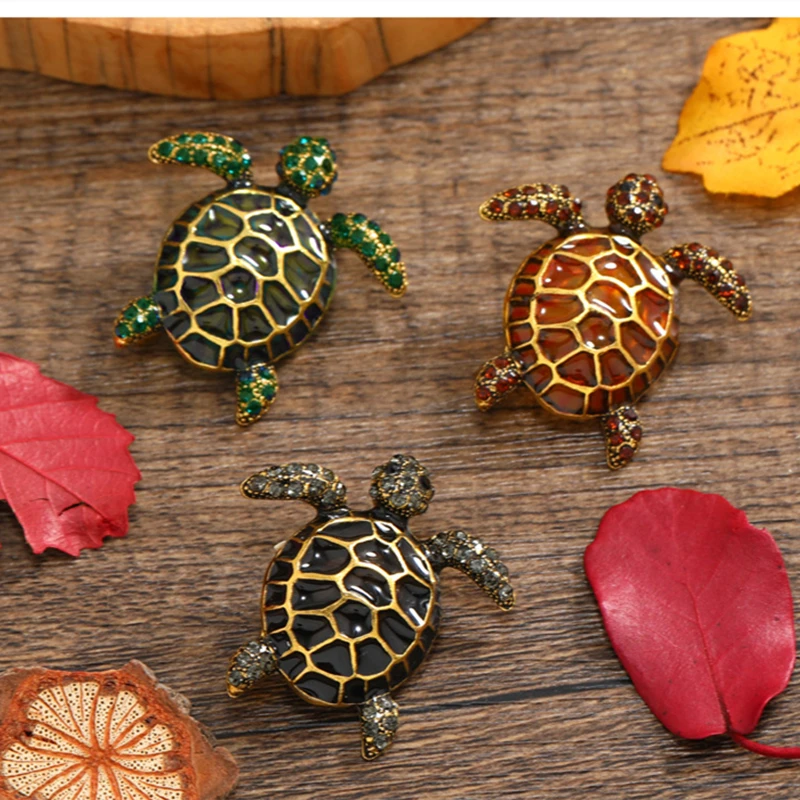 Retro-Enamel-Sea-Turtle-Brooches-for-Women-Vintage-Tortoise-Pin-Fashion ...