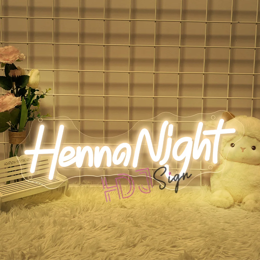 LED-Henna-Night-Neon-Sign-Custom-Wedding-Marry-Party-Neon-Sign-Led-Neon ...