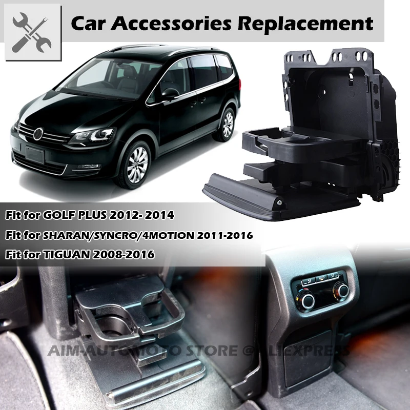 Rear-Cup-Holder-Bottle-Stand-Air-Vent-Console-Mount-Fit-For-VW-SHARAN ...