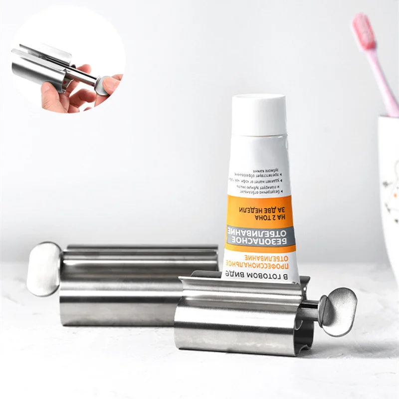Rolling-Toothpaste-Squeezer-Tube-Toothpaste-Dispenser-Stainless-Steel ...