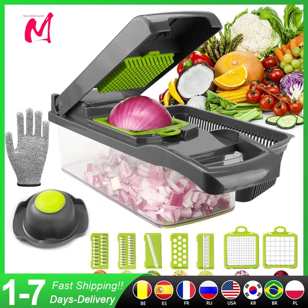 Vegetable Cutter Multifunctional Slicer Fruit Potato Peeler Carrot ...