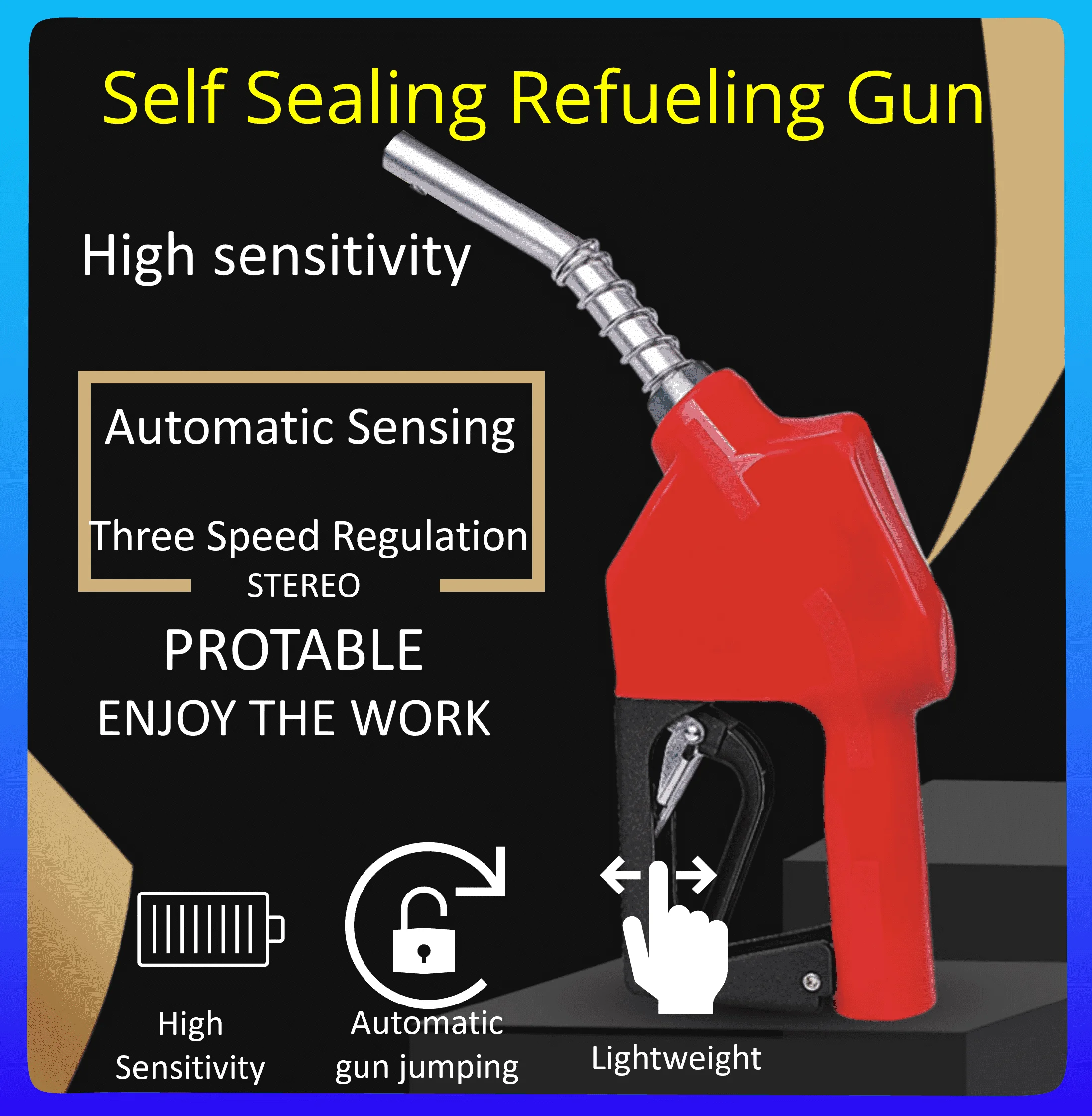 Pistol Fuel Dispenser Automatic Shut Off Fuel Nozzle Petrol/Gasoline ...