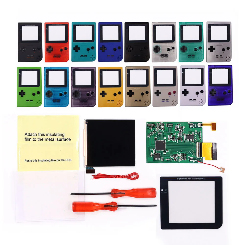 GBP-IPS-Q5-Backlight-LCD-Screen-Kits-8-Color-Retro-Pixel-Screen-Mod ...