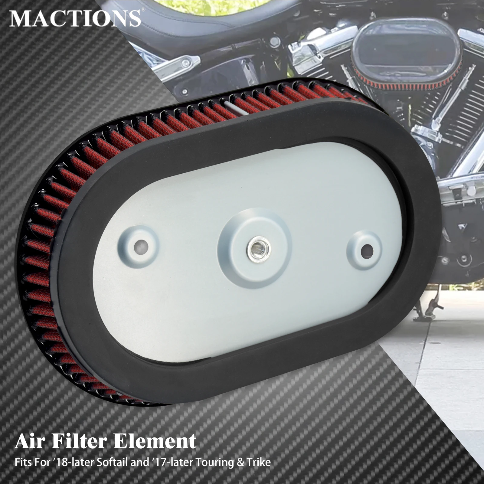 Luftfilterelement-Motorrad-Innenfilter-Ersatz-f-r-Harley-Touring-Road ...