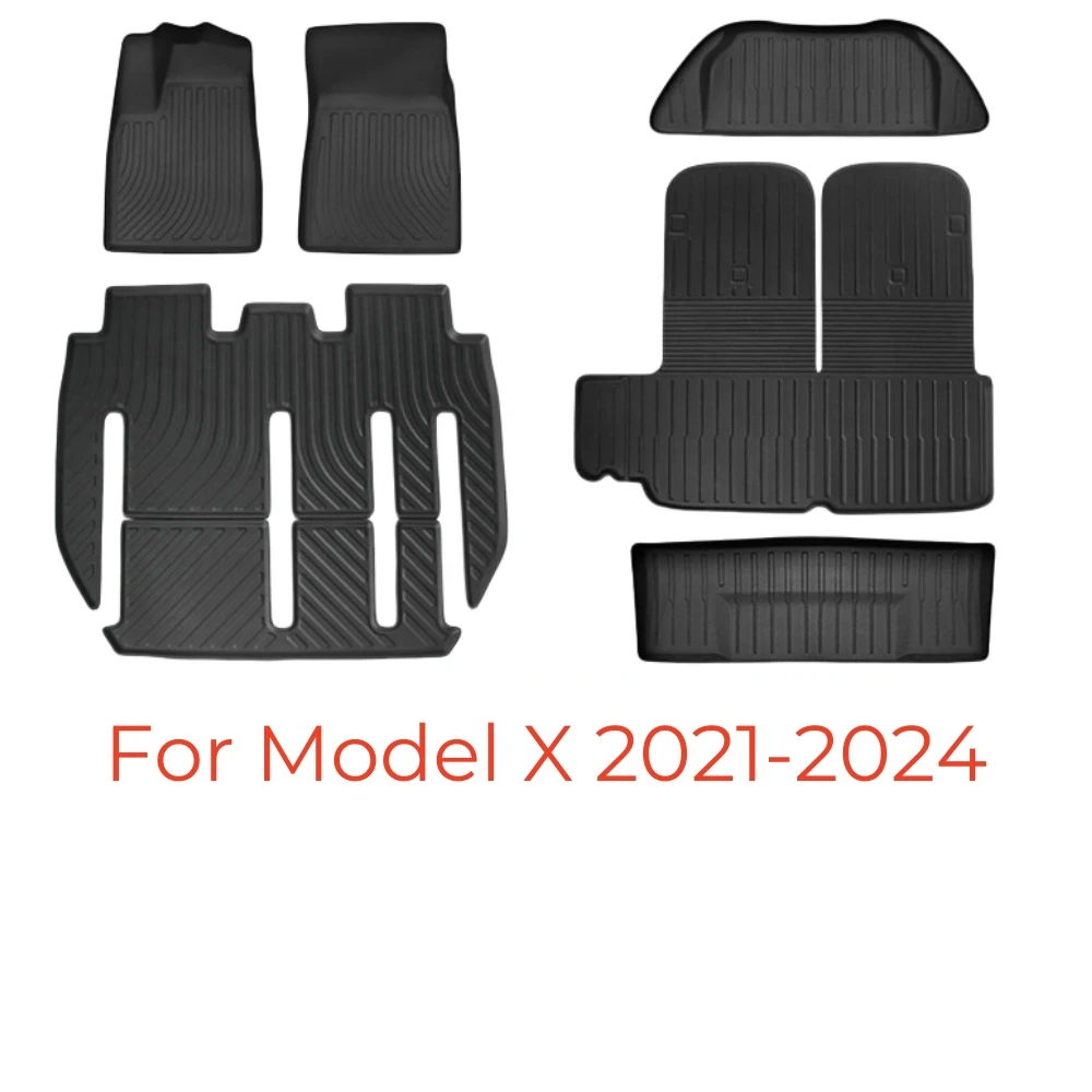 For-Tesla-Model-X-Floor-Mat-2021-2022-2023-2024-Model-X-3D-All-Weather ...
