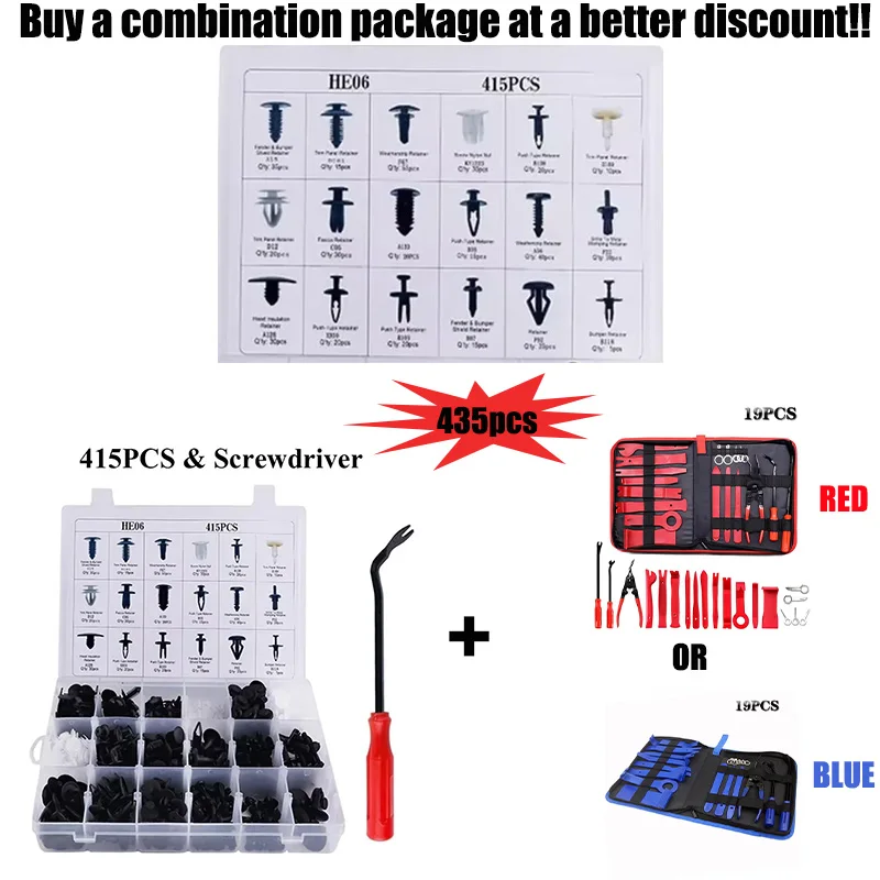 Car Fixing Clip, Automatic Push Nail Rivet Set, Fastener Disassembly ...