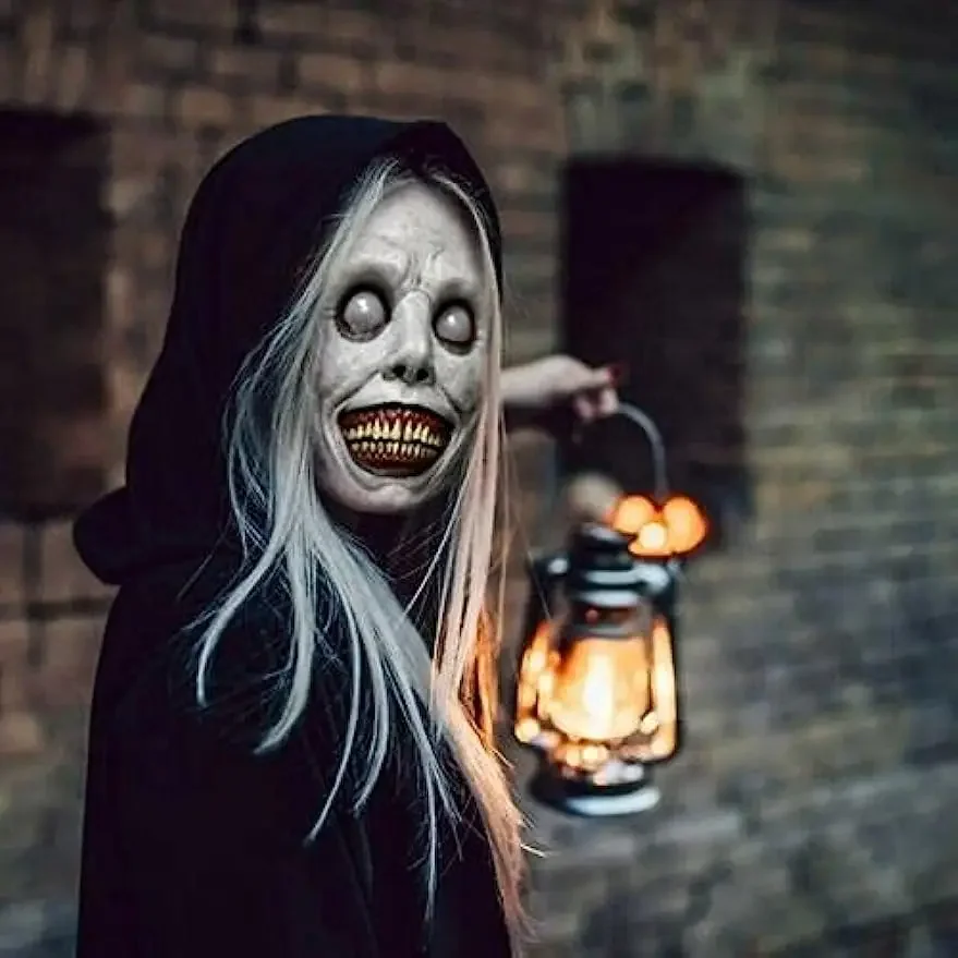 Halloween-Creepy-Smile-Horror-Mask-Adult-Half-Exorcist-Green-White ...