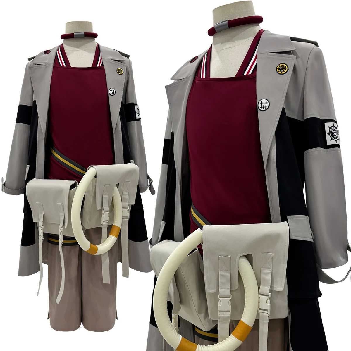 HOLOUN Enjin Cosplay Costume Anime Gachiakuta Embroidery Jacket Pants ...