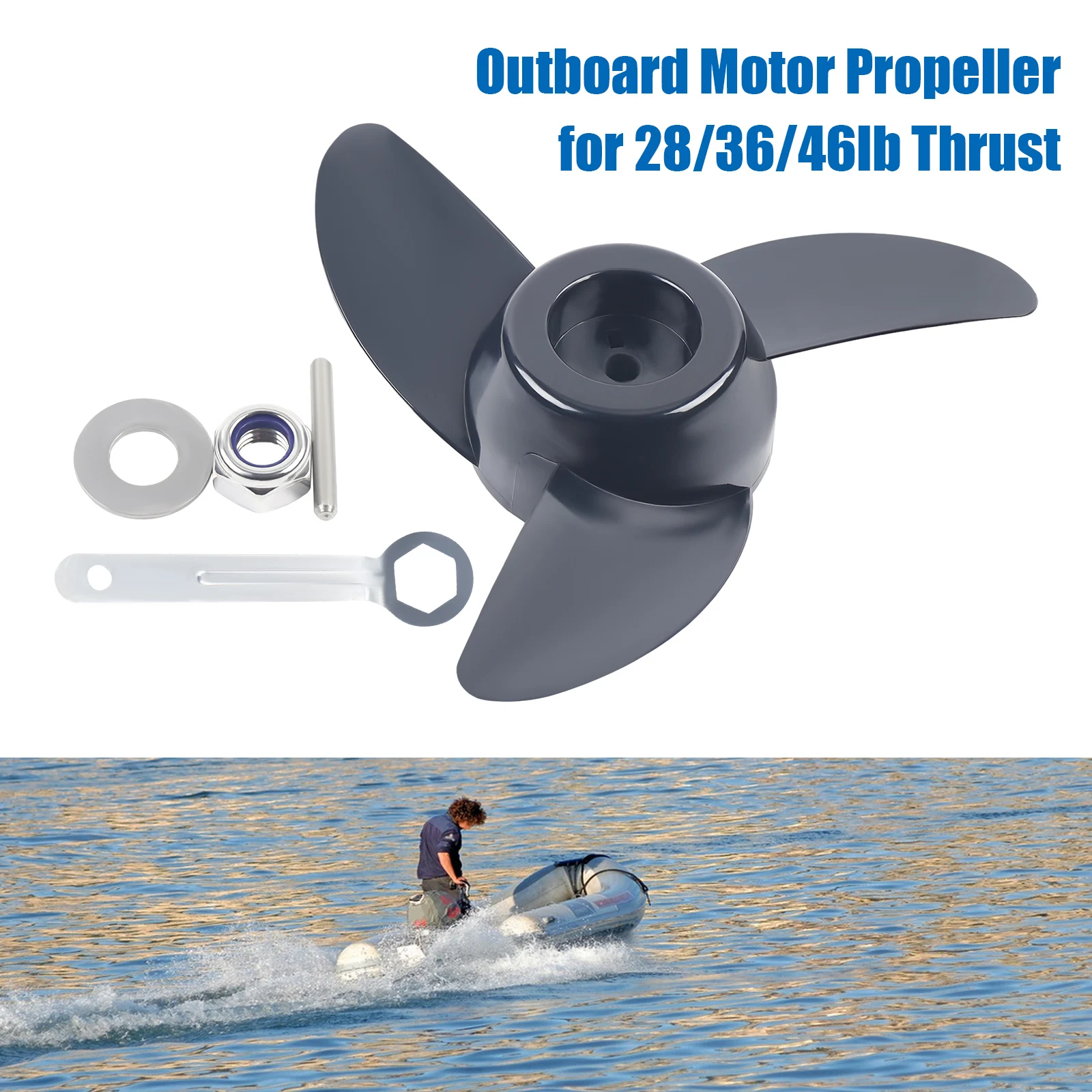 Three-blade-Nylon-Propeller-Motor-28-36-46-Pounds-Boat-Propeller-Engine ...
