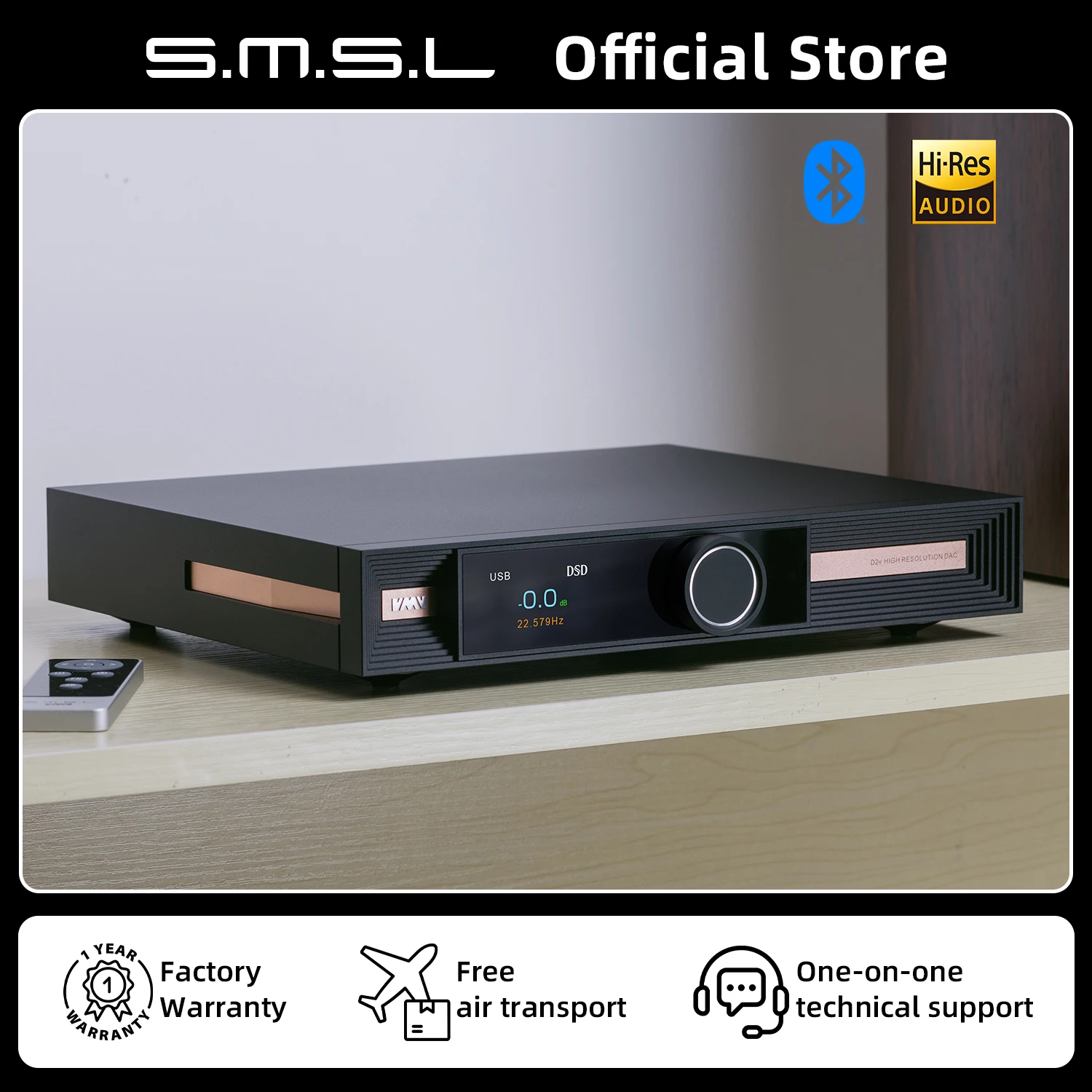 SMSL-VMV-D2R-High-Res-Audio-DAC-BD34301EKV-ROHM-Chip-Bluetooth-APTX-HD ...