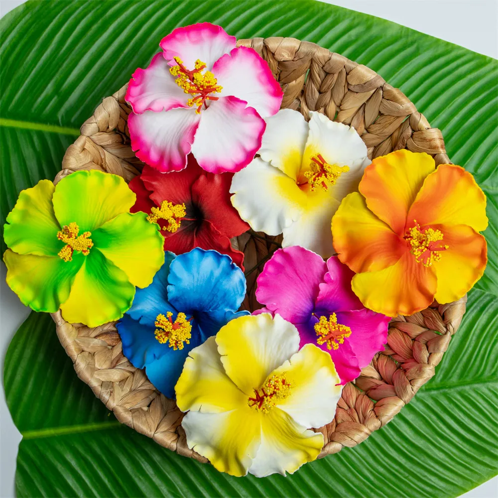 Aloha Hula Girl Supply Hawaiian Tropical Flowers 20pcs Mixed Colors ...