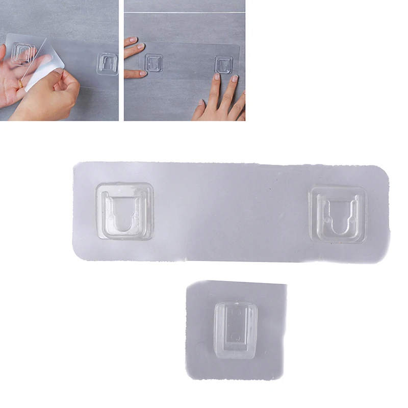 2-4pcs-Home-Plastic-Hooks-Waterproof-Sticky-Hook-For-Kitchen-Bathroom ...