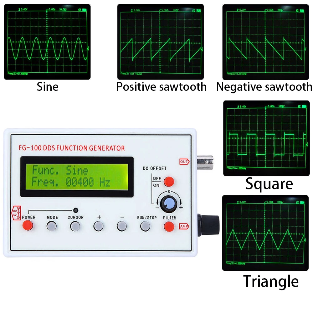 FG-100-DDS-Function-Signal-Generato-Frequency-Counter-1Hz-500KHz-Signal ...