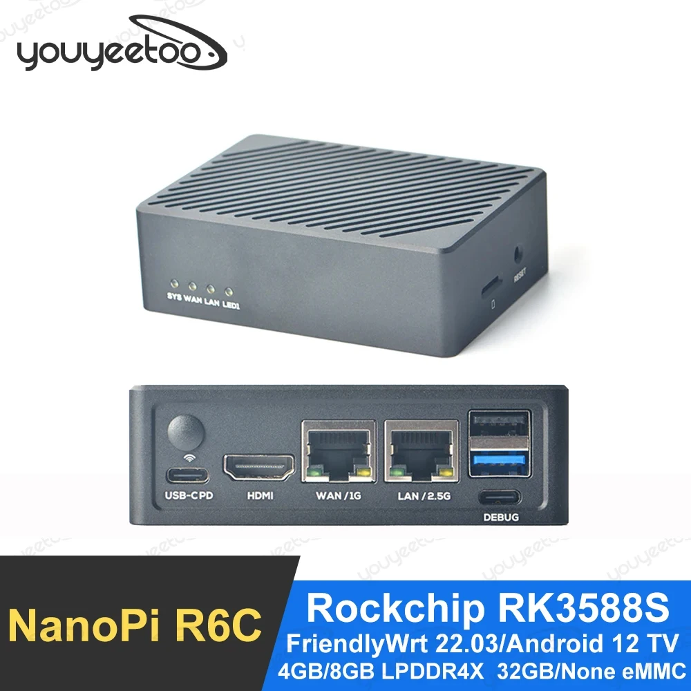 Youyeetoo-NanoPi-R6C-Router-Rockchip-RK3588S-4GB-8GB-RAM-32GB-eMMC-mini ...