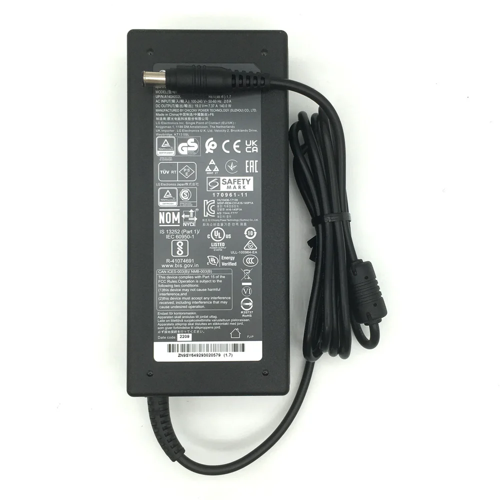 Original 19V 7.37A LCAP31 AC Adapter for LG 32MU89 34UC97C 34UM95 ...