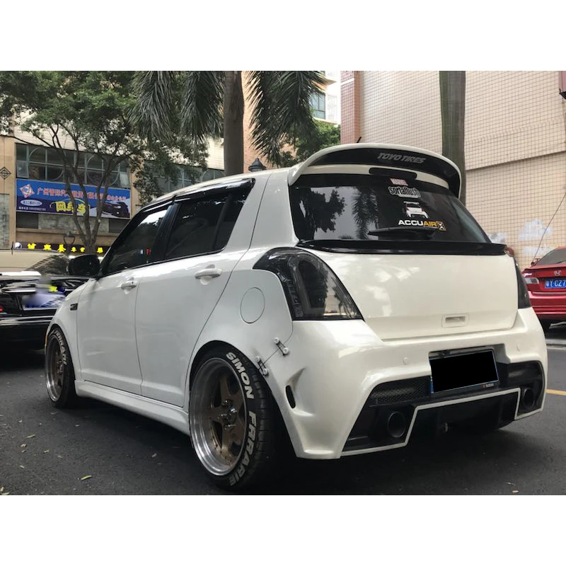Carbon Fiber Rear Roof Spoiler Fit For Suzuki Swift Zc11 Zc71 Zc31s Mk3 ...